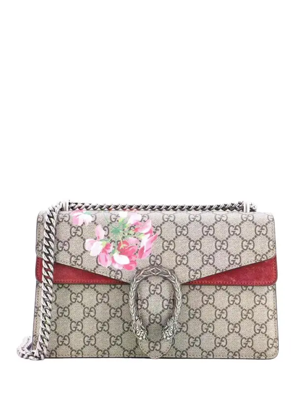 Gucci Dionysus Blooms Print Gg Coated Canvas Small Shoulder Bag - Brown
