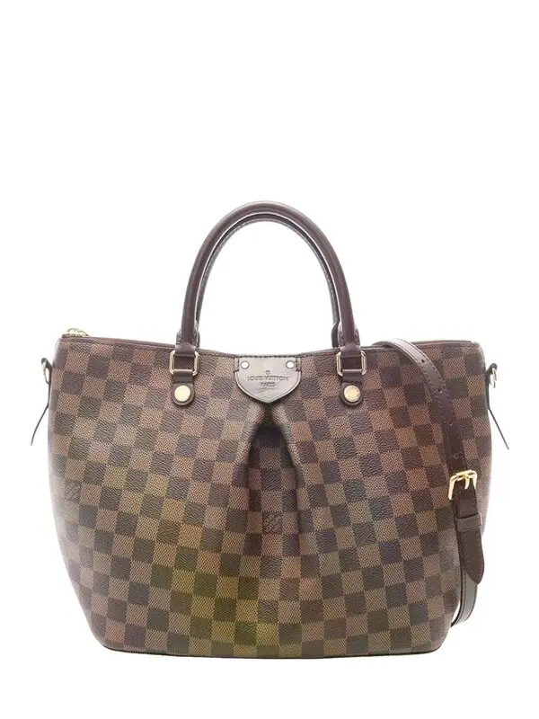 LOUIS VUITTON 2016 Damier Ebene Siena Mm Satchel - Brown