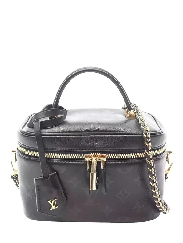 LOUIS VUITTON Monogram Ink Vanity Pm Satchel - Black