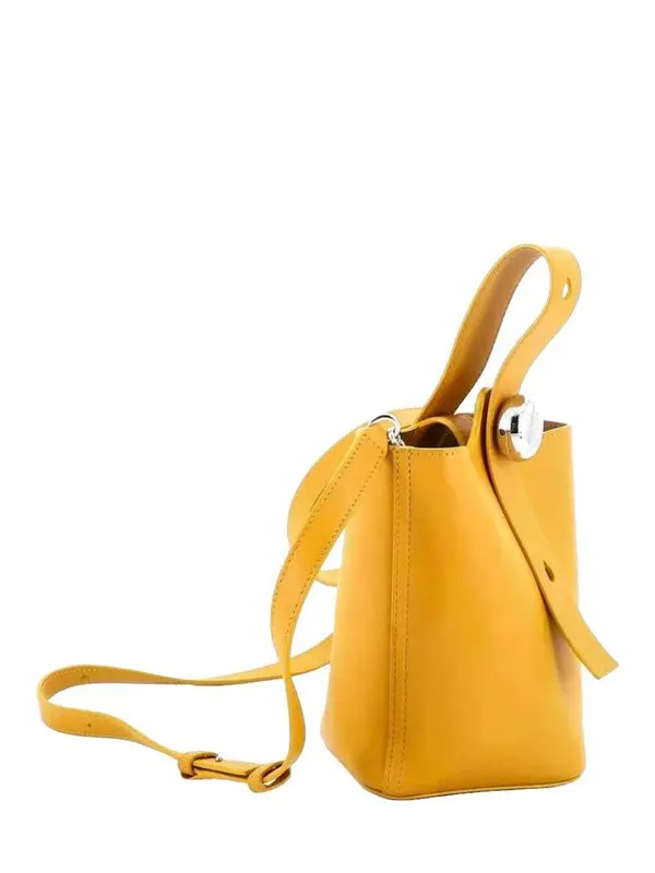 Loewe Pebble Leather Bucket Bag - Yellow