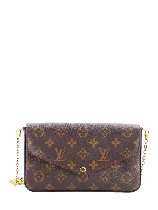 LOUIS VUITTON Felicie Pochette Monogram Canvas - Brown