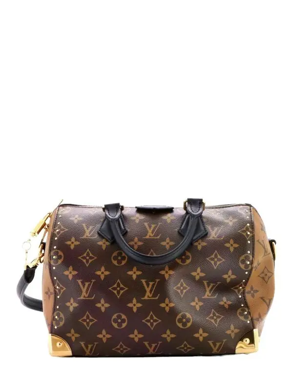 LOUIS VUITTON Speedy Trunk Bag Reverse Monogram Canvas 25 - Brown