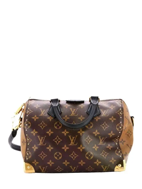 LOUIS VUITTON Speedy Trunk Bag Reverse Monogram Canvas 25 - Brown