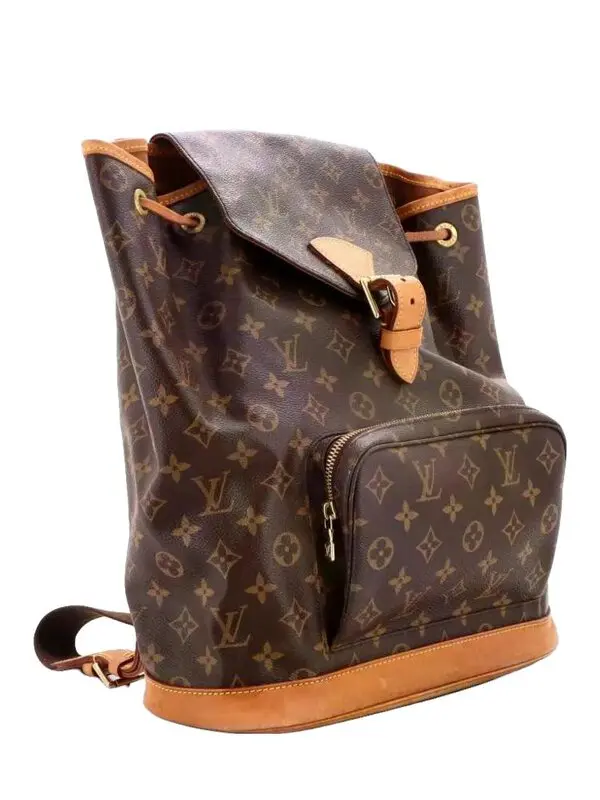 LOUIS VUITTON Vintage Montsouris Monogram Canvas Gm Backpack - Brown
