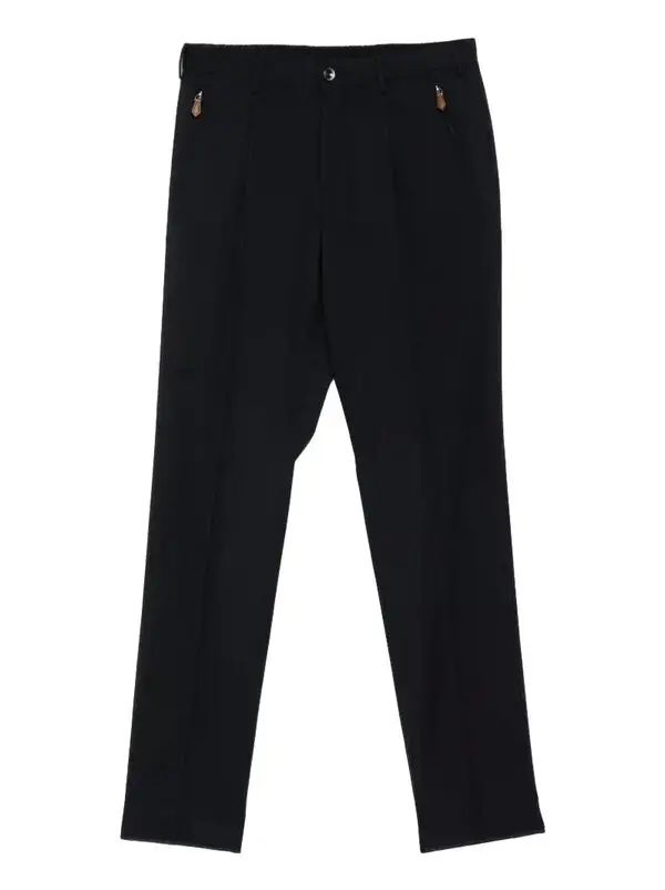PT TORINO Zip Tailored Trousers - Blue
