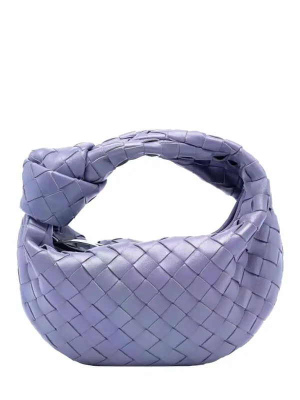 Bottega Veneta Mini Nappa Intrecciato Jodie Hobo Bag - Purple