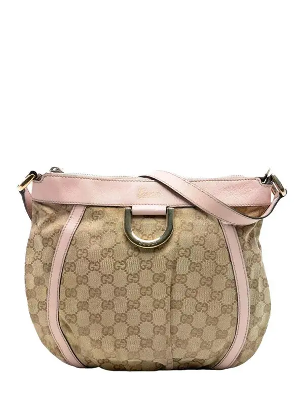 Gucci Gg Canvas Abbey D-ring Crossbody Bag - Pink