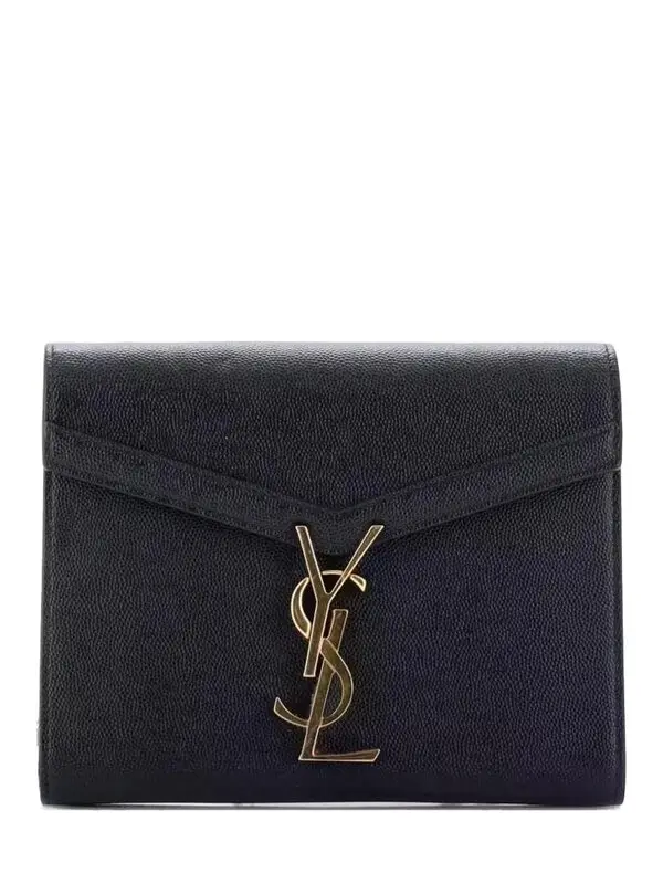 Saint Laurent Cassandra Chain Wallet Mini Crossbody Bag - Black
