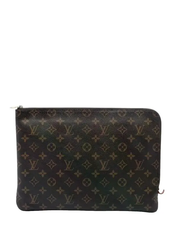 LOUIS VUITTON 2017 Monogram Etui Voyage Mm Clutch - Brown