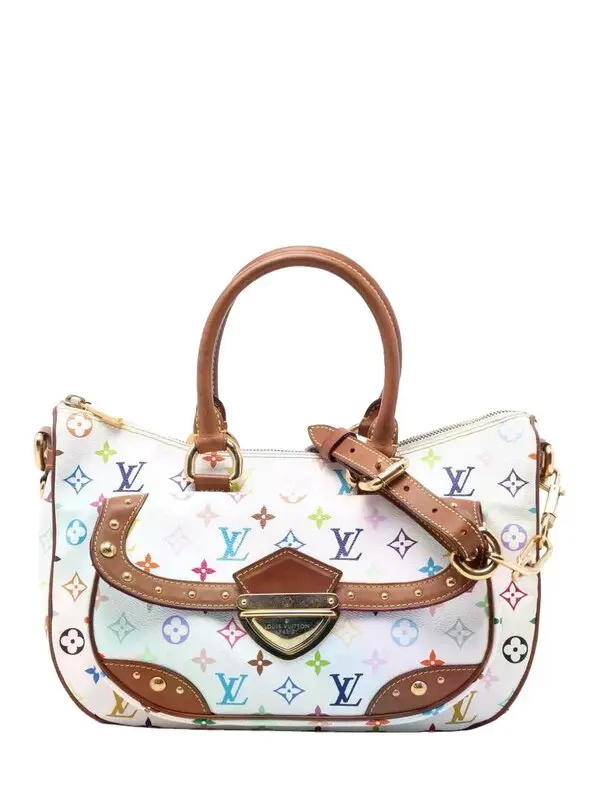 LOUIS VUITTON 2007 Monogram Multicolore Rita Satchel - White