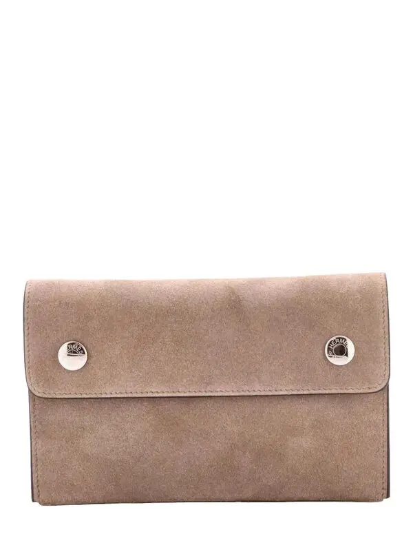 Hermès Nap Wallet Grizzly And Swift Crossbody Bag - Grey