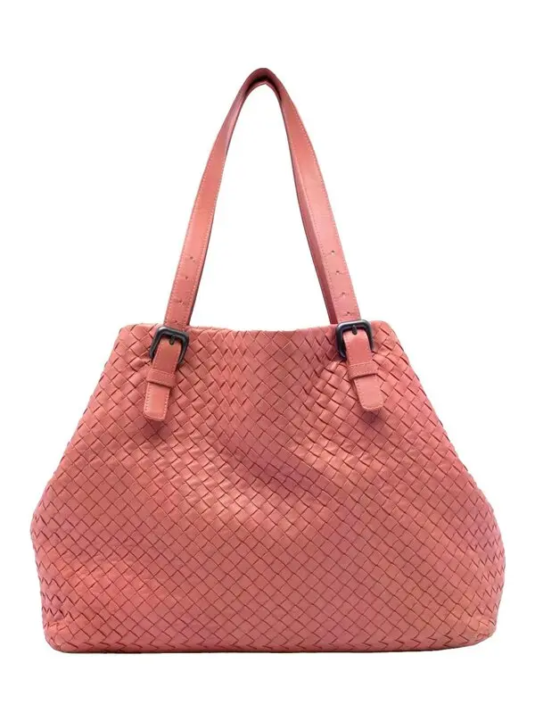 Bottega Veneta Large Nappa Intrecciato Cesta Tote Bag - Pink