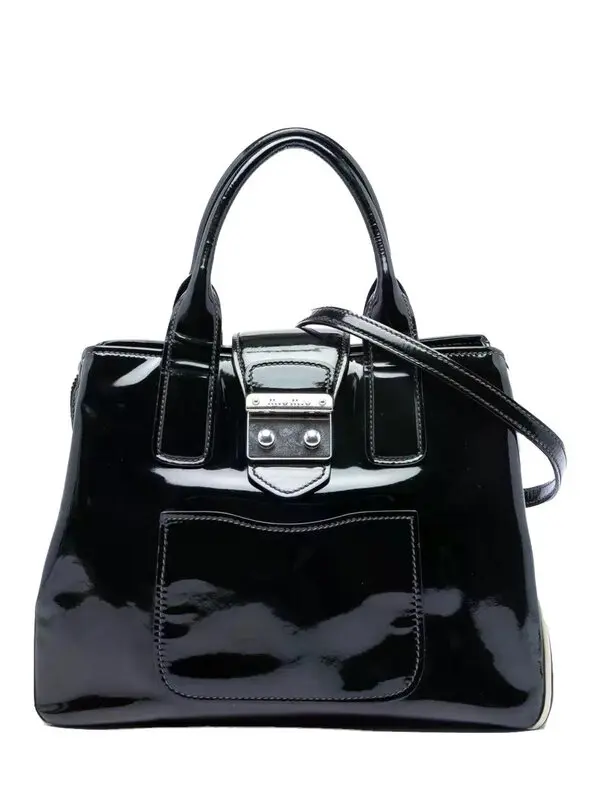 Miu Miu Patent Satchel - Black