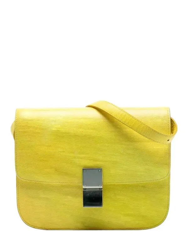 Celine 2014 Medium Classic Box Crossbody Bag - Yellow