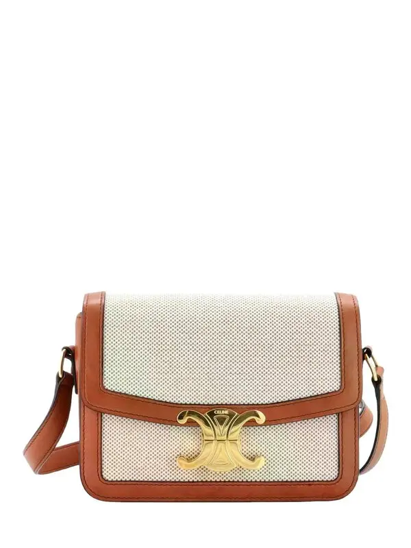 Celine Triomphe Teen Crossbody Bag - Neutrals