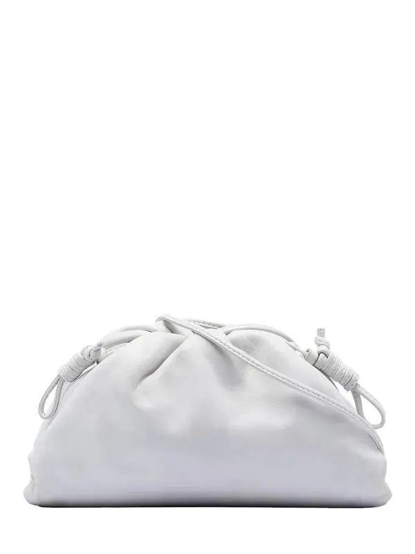 Bottega Veneta 2012-2025 Lambskin The Mini Pouch Crossbody Bag - White