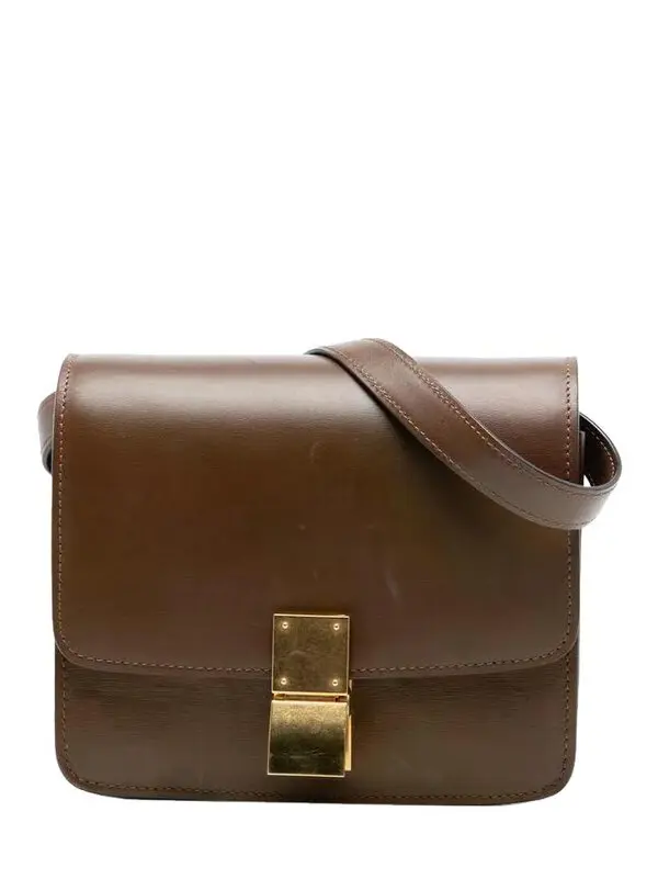 Celine 2019 Small Classic Box Crossbody Bag - Brown