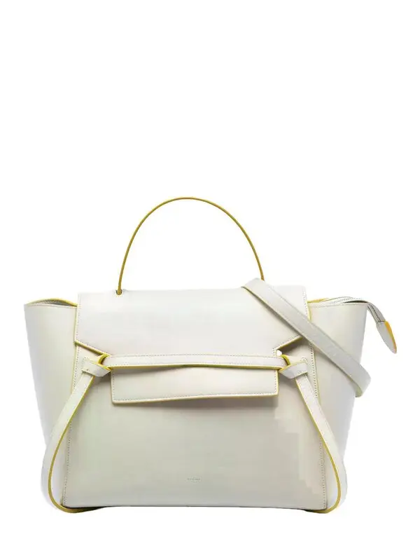 Celine 2016 Mini Smooth Calfskin Belt Bag Satchel - White