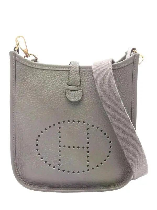 Hermès 2022 Clemence Evelyne Tpm Crossbody Bag - Grey