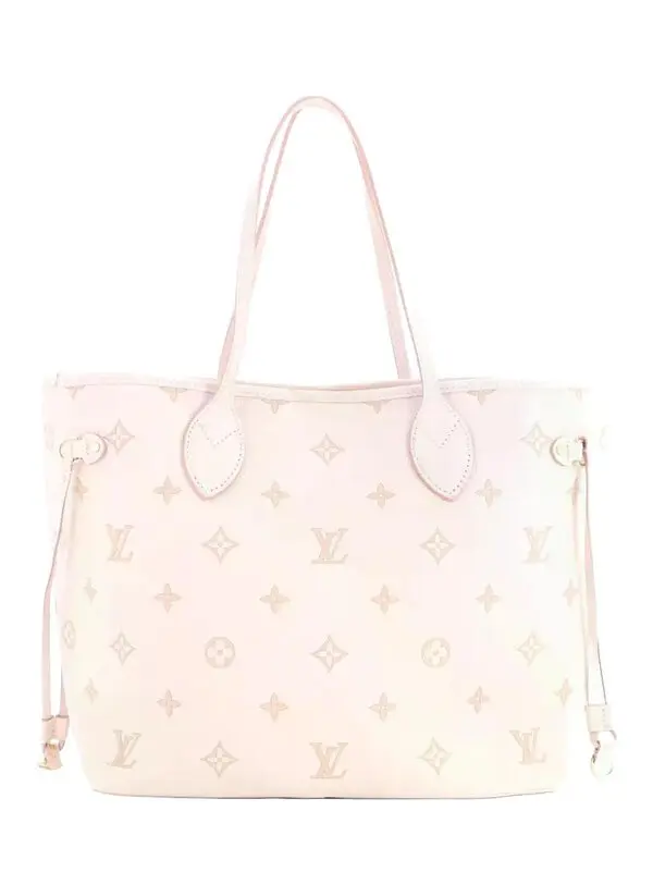 LOUIS VUITTON Neverfull Nm Monogram Empreinte Eden Mm Tote Bag - Neutrals