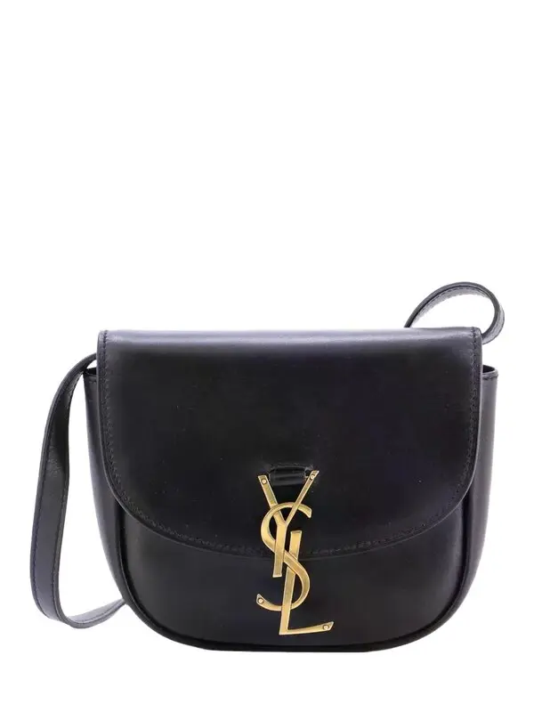Saint Laurent Kaia Leather Small Shoulder Bag - Black