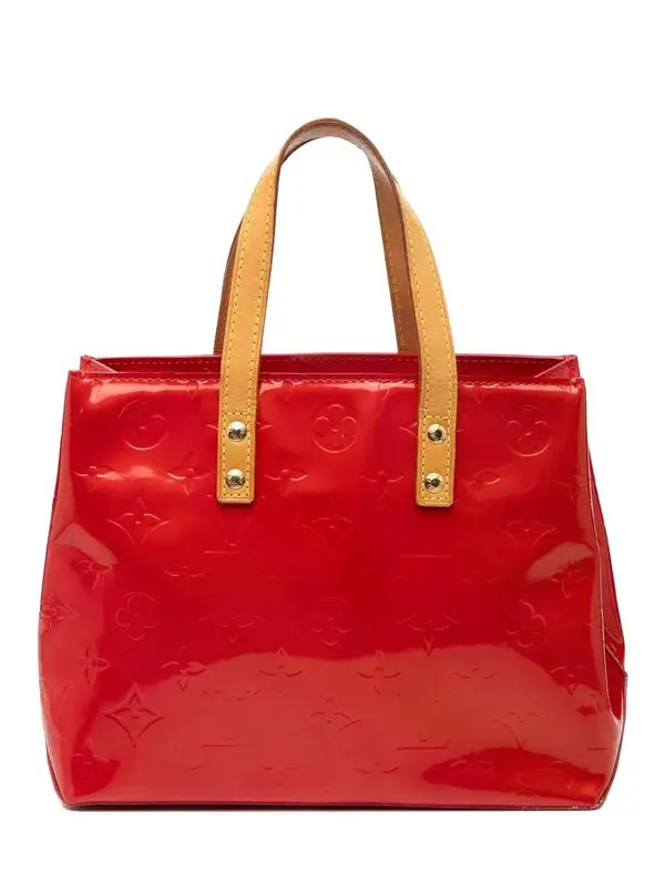 LOUIS VUITTON 2002 Monogram Vernis Reade Pm Handbag - Red