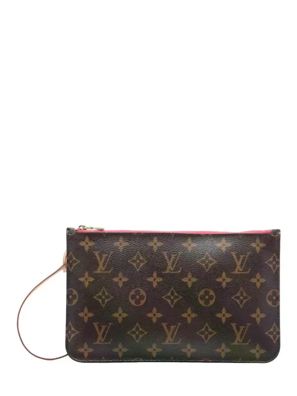 LOUIS VUITTON 2015 Neverfull Mm Pouch - Brown