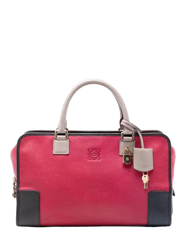 Loewe 2012 Tricolor Amazona 36 Handbag - Red