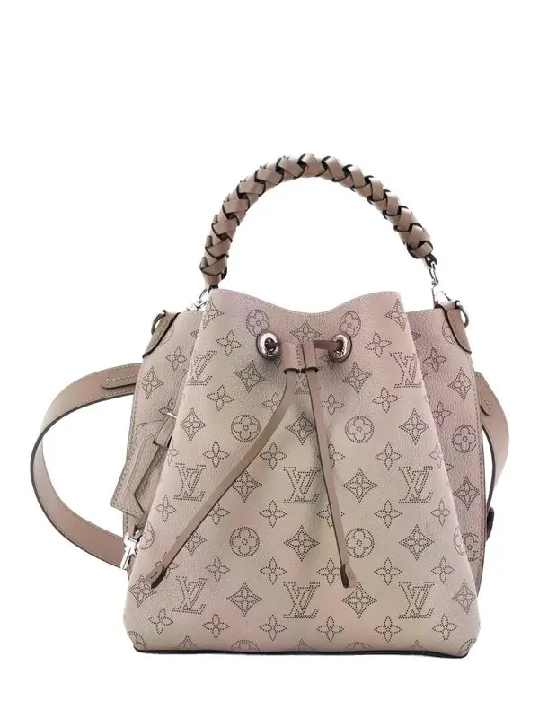 LOUIS VUITTON Muria Mahina Leather Bucket Bag - Neutrals