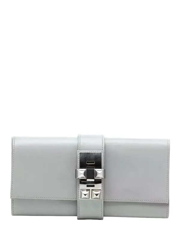 Hermès 2013 Tadelakt Medor 23 Clutch - Grey