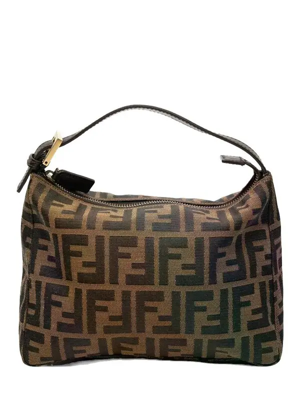 Fendi 2000-2010 Zucca Canvas Handbag - Brown