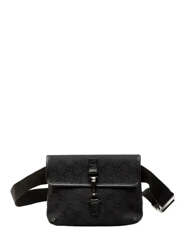 Gucci Gg Canvas Jackie Belt Bag - Black