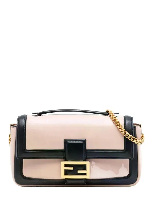 Fendi 2010-2025 Leather Chain Midi Baguette - Pink
