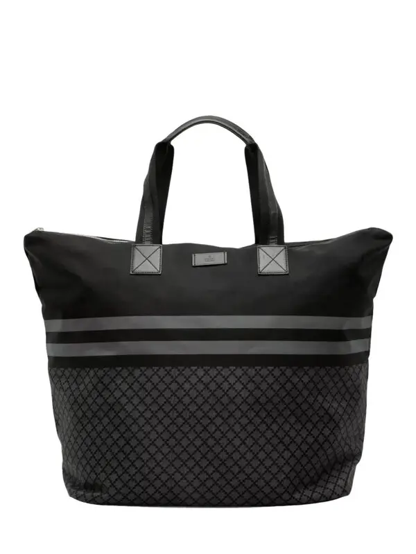 Gucci Diamante Nylon Web Tote Bag - Black