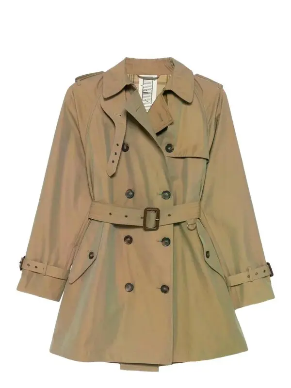 L'IMPERMEABILE Nelson Belted Trench Coat - Green