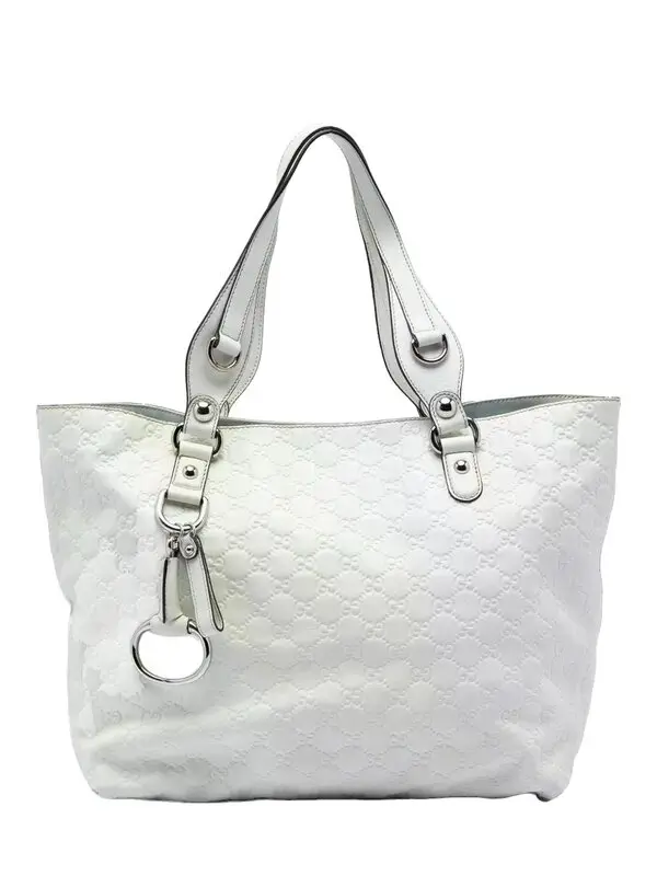 Gucci Medium Sissima Icon Bit Tote - White