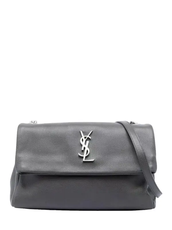 Saint Laurent 2017 Medium Grain De Poudre West Hollywood Crossbody Bag - Grey