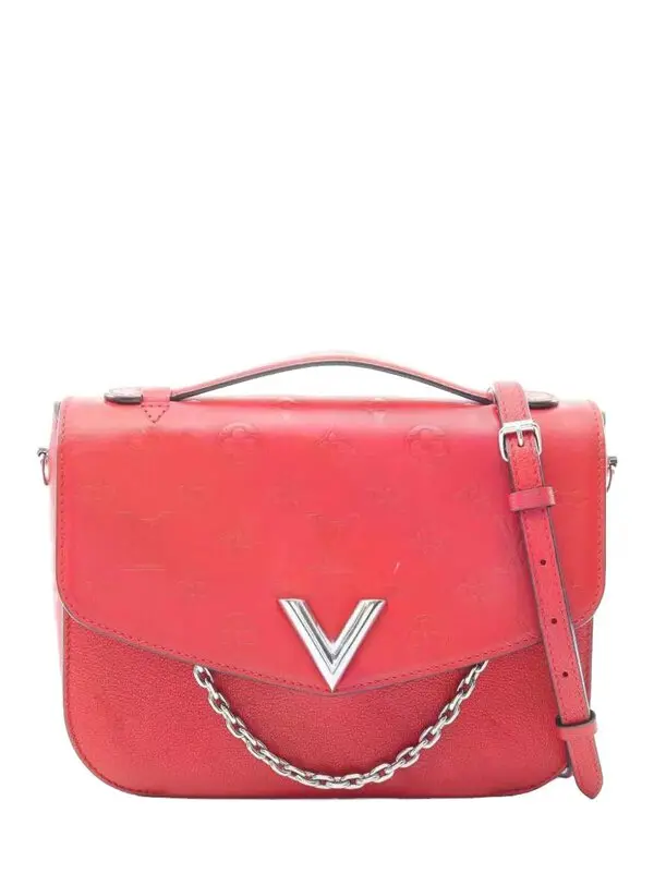 LOUIS VUITTON 2018 Monogram Very Messenger Satchel - Red