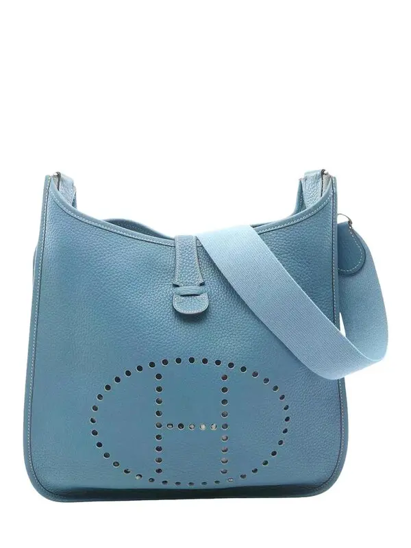 Hermès 2006 Evelyne Ii Gm Crossbody Bag - Blue