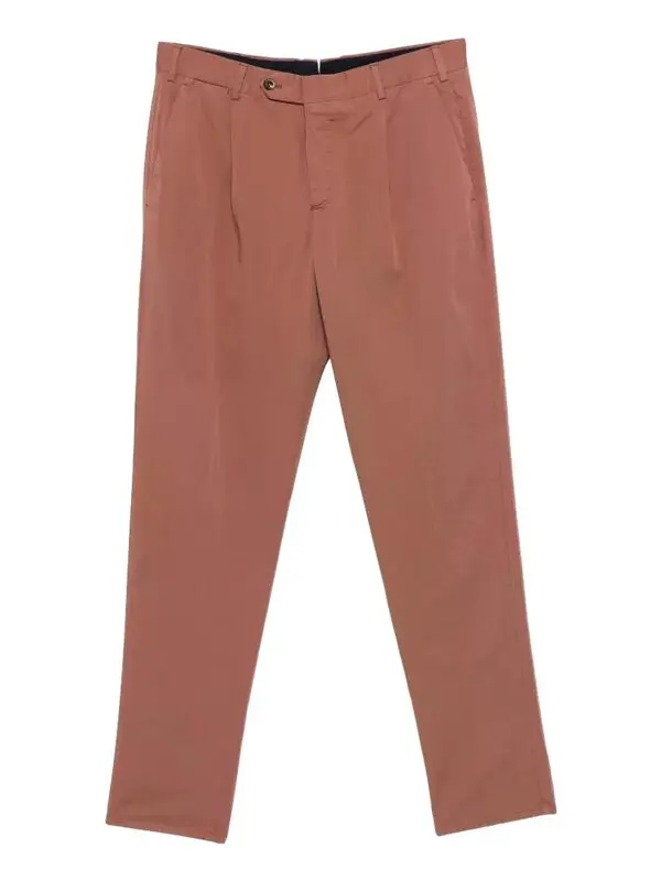 PT TORINO Pleated Trousers - Brown