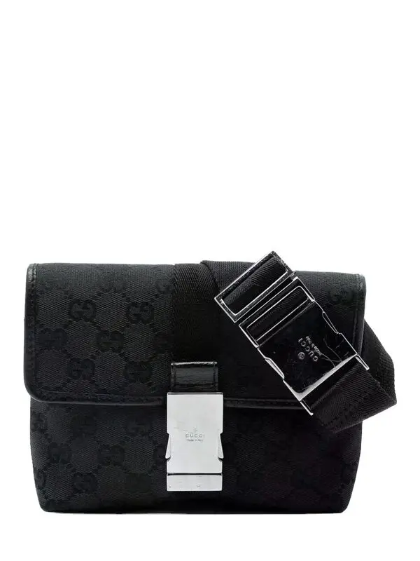 Gucci Gg Canvas Belt Bag - Black