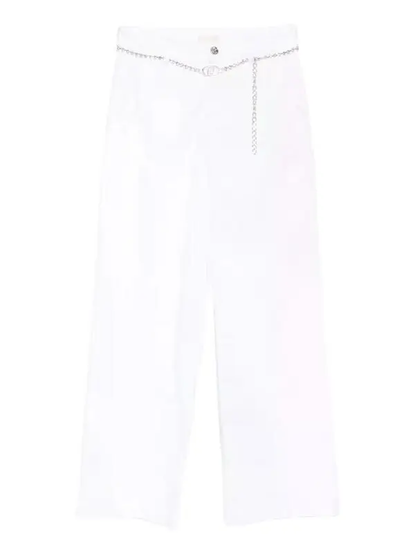 Liu Jo Cropped Trousers - White
