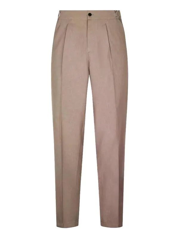 CELLAR DOOR Leo Pleated Trousers - Neutrals