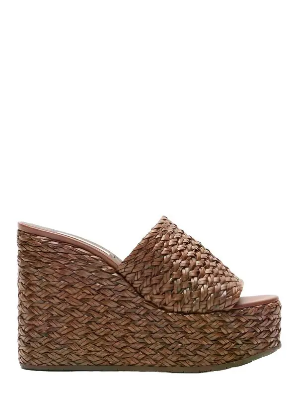 Casadei Suncity Woven Wedge Sandals - Brown