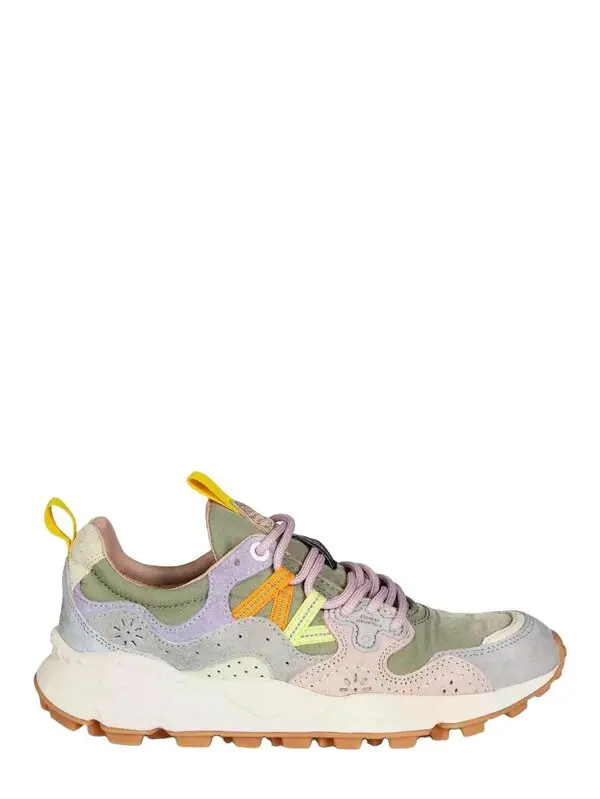 FLOWER MOUNTAIN Yamano 3 Panelled Sneakers - Pink