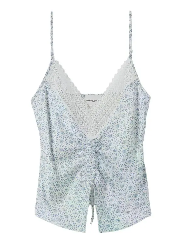 Claudie Pierlot Floral Lace Top - White