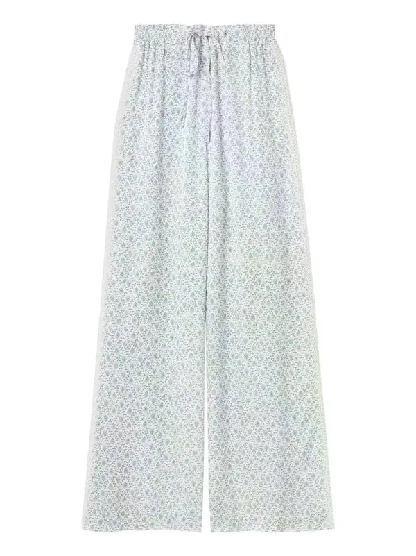 Claudie Pierlot Printed Palazzo Trousers - White