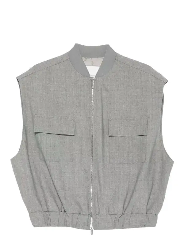 NINE:INTHE:MORNING Flap-pockets Waistcoat - Grey