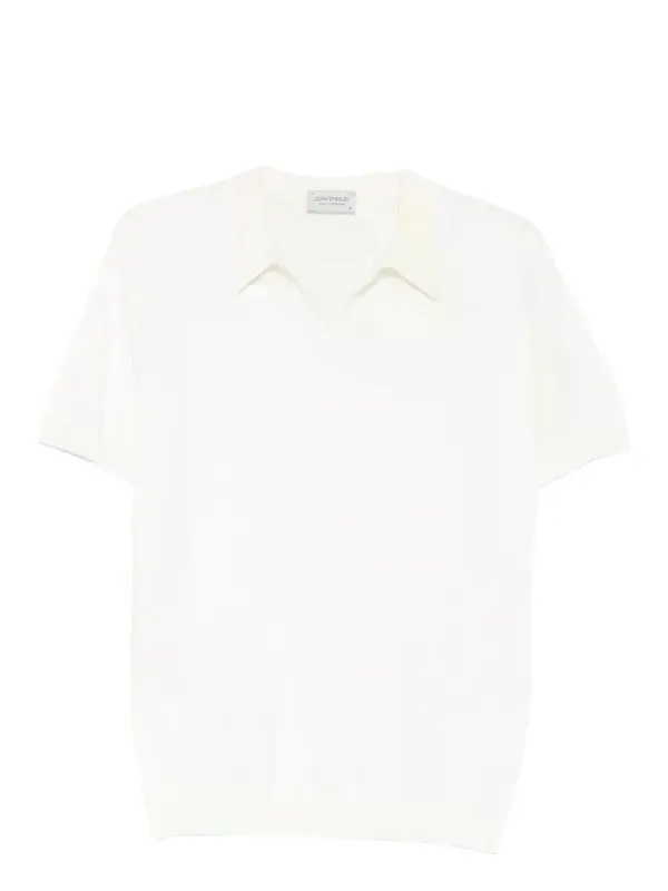 John Smedley Noah V-neck T-shirt - Neutrals