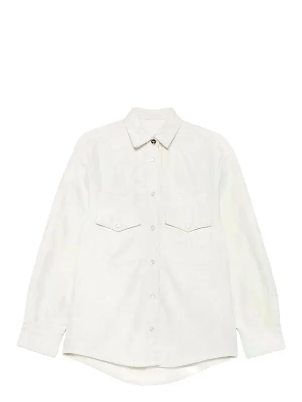 NINE:INTHE:MORNING Pocket Button Cotton Shirt - Neutrals